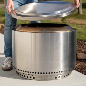 Solo Stove Yukon 27" Lid 304 Stainless Steel Yukon Fire Pit Accessories for Outdoor Fire Pits and Camping Accessories