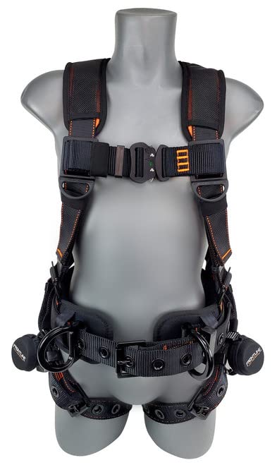 Frontline 110CTB Combat™ Lite Full Body Harness all Aluminum | Hardware Trauma Straps | OSHA and ANSI Compliant (Size: M-L)