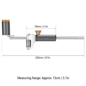 Marking Gauge Wheel Marking Gauge Draw Circle Linear Arc Scriber Tool Dual-Purpose Sliding Mark Scraper for Wood Iron Metal