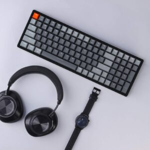 Keychron K4 RGB Hot Swappable Mechanical Keyboard, 96% Layout Bluetooth Wireless/USB Wired Computer Keyboard with Gateron G Pro Brown Switch Aluminum Frame for Mac Windows-Version 2