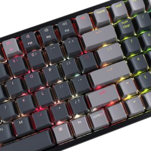 Keychron K4 RGB Hot Swappable Mechanical Keyboard, 96% Layout Bluetooth Wireless/USB Wired Computer Keyboard with Gateron G Pro Brown Switch Aluminum Frame for Mac Windows-Version 2