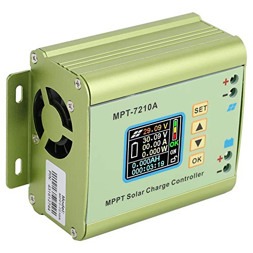 Solar Panel Charge Controller, MPT-7210A Aluminum Alloy LCD Display MPPT Solar Panel Charge Controller Lithium 24V / 36V / 48V / 60V / 72V Battery Charge Controller