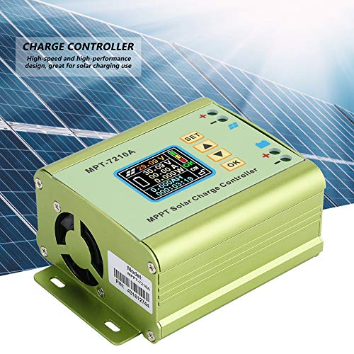 Solar Panel Charge Controller, MPT-7210A Aluminum Alloy LCD Display MPPT Solar Panel Charge Controller Lithium 24V / 36V / 48V / 60V / 72V Battery Charge Controller