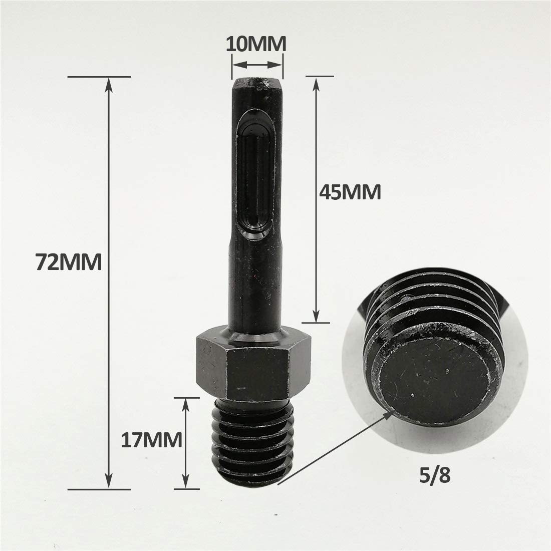 SHDIATOOL 1-3/8 Inch Granite Hole Saw Plus SDS Adapter for Marble Hard Stone Bricks