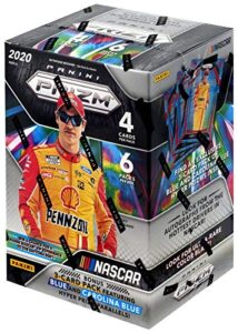 2020 panini prizm nascar racing blaster box factory sealed includes 1 bonus pack containing exclusive blue/carolina blue & green/yellow prizms