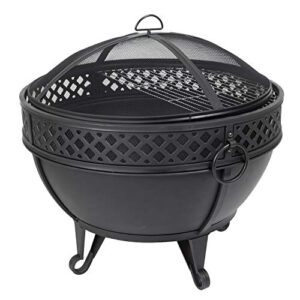 pleasant hearth ofw003r fire pit, black