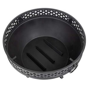 Pleasant Hearth OFW003R fire Pit, Black