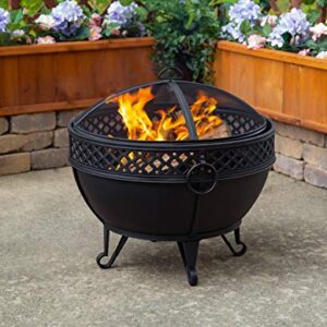 Pleasant Hearth OFW003R fire Pit, Black