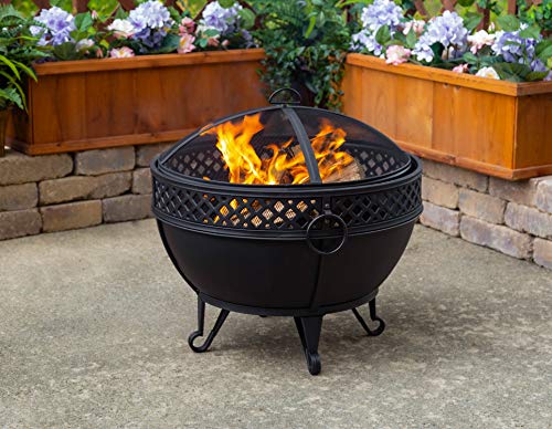 Pleasant Hearth OFW003R fire Pit, Black