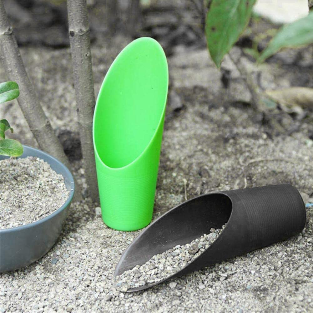 AKOAK 3 Pcs Garden Meat Tools Plastic Cups and Buckets Mini Garden Tools Plant Potting Shovels Flower Pot Spoon Potting Tools for Meat Miniature Garden Plant Care (Random)