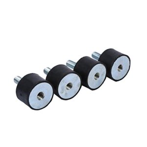 rubber mount isolator, m8 m6 anti vibration isolator, electric motor mount rubber bushings, rubber mounts shock absorber, mechanical vibration damping mounts, 4pcs (vd30*20 m8*23)