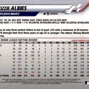 2020 Topps Chrome #62 Ozzie Albies Atlanta Braves MLB Baseball Card NM-MT