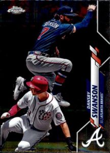 2020 topps chrome #65 dansby swanson atlanta braves mlb baseball card nm-mt