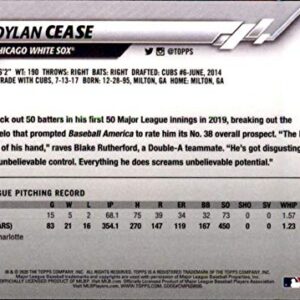 2020 Topps Chrome #43 Dylan Cease Chicago White Sox MLB Baseball Card (RC - Rookie Card) NM-MT