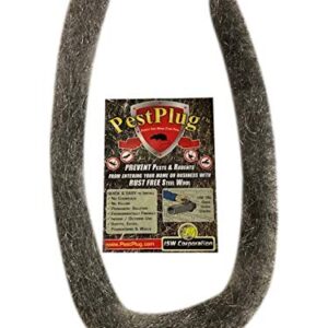 PESTPLUG - 25 Feet Stainless Steel Wool/Garland DIY Kit/Gap Blocker to Keep MIce & Rodents Out. Does NOT Rust! Fill Fabric, Plug Holes, Siding, Pipes in Homes, Garages, Farm Buildings, RV's