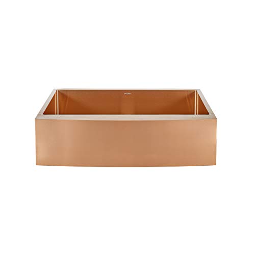 Swiss Madison Well Made Forever SM-KS758RG Farmhouse Kitchen Sink, Rose Gold