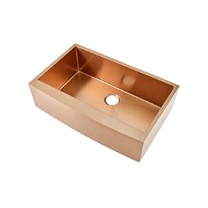 Swiss Madison Well Made Forever SM-KS758RG Farmhouse Kitchen Sink, Rose Gold