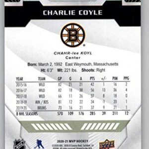 2020-21 Upper Deck MVP #109 Charlie Coyle Boston Bruins NHL Hockey Trading Card