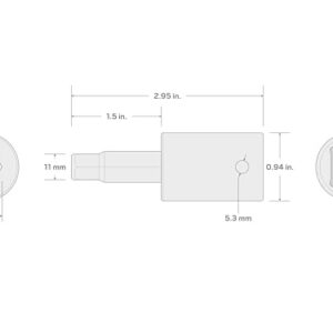 TEKTON 1/2 Inch Drive x 11 mm Hex Impact Bit Socket | SIB23211