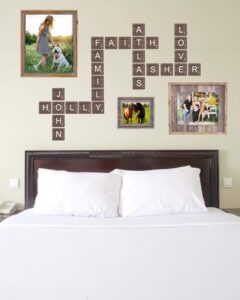 scrabble tiles for wall, choose your size, scrabble wall letters, custom home decor for wall, family decorations letters & names