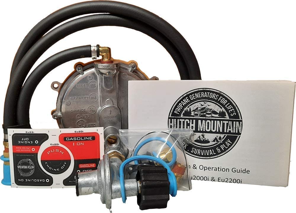 Hutch Mountain Generator Propane Conversion Kit EU3000is- Trifuel Generator Conversion Kit for Propane, Gasoline and Natural Gas, Portable Generator Conversion Kit Compatible with Honda EU3000is