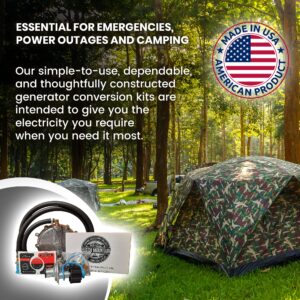 Hutch Mountain Generator Propane Conversion Kit EU3000is- Trifuel Generator Conversion Kit for Propane, Gasoline and Natural Gas, Portable Generator Conversion Kit Compatible with Honda EU3000is