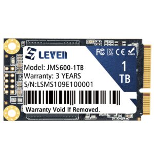 LEVEN JMS600 mSATA SSD 1TB 3D NAND SATA III 6 Gb/s, mSATA (30x50.9mm) Internal Solid State Drive