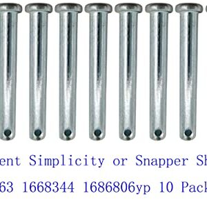 Replacement Simplicity or Snapper Shear Pins FITS 703063, 1668344, 1686806yp 10 Pack