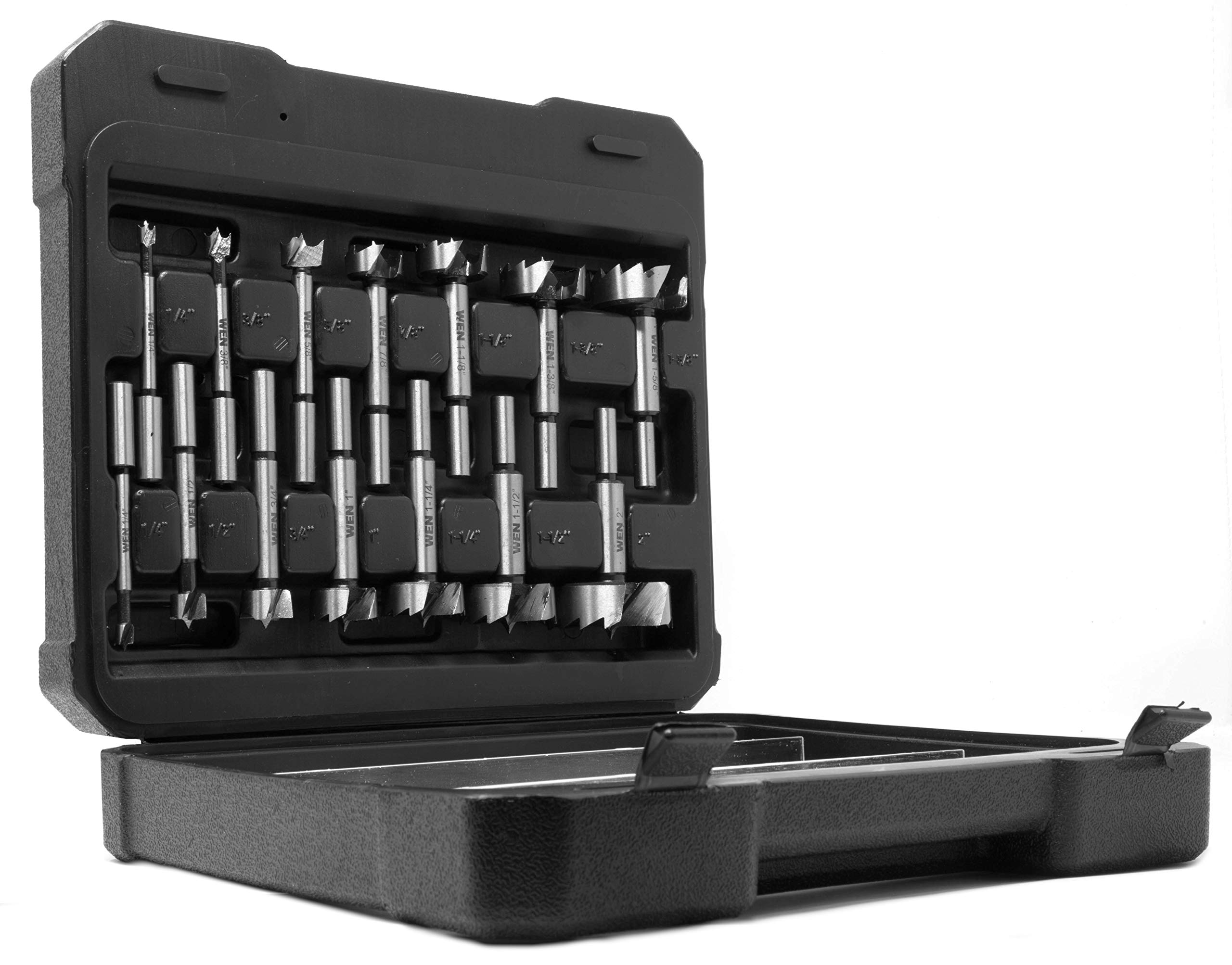 WEN FB5114 14-Piece Forstner Bit Set with Carrying Case