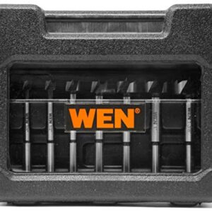 WEN FB3508 8-Piece Forstner Bit Set with Carrying Case