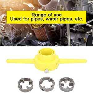 Excellent Finish for PVC Threading Tool for Threading Hydraulic Pipe Threader 1/2"3/4" 1"Manual NPT Round die Set for re-Threading