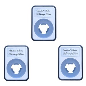 ursae minoris elite certified-style coin holder us mercury or roosevelt dime three pack