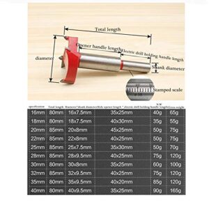 HUAXIU Forstner Drill Bit Sets, Tungsten Steel Woodworking Hole Saw Set Wood Boring Drill Bits Wood Cutter Auger Opener Round Shank Drilling Cutting Rotary Tool Kits for Wood Plastic Plywood (10 PCS)