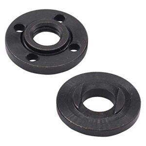 angle grinder flange nut for dewalt ryobi milwaukee makita black & decker 193465-4 224399-1 224568-4 metal lock nut kit (2/pack)