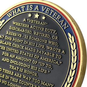 Military Challenge Coin Military Veterans Thank You for Serving Our Country