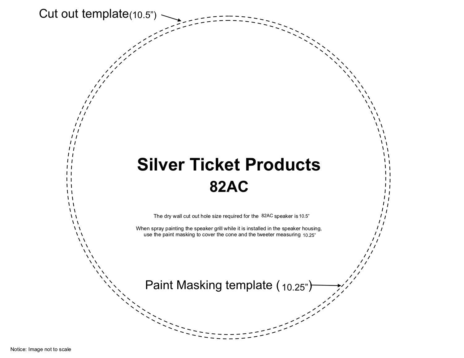 Silver Ticket Products in Ceiling Speaker Package 5.1, 1 x Center Channel, 1 x Left & 1 x Right Channel, 2 x Surround Speakers.