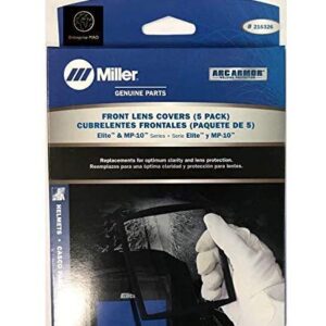 Miller 216326 Elite & MP-10 Front Lens Cover Pkg = 5