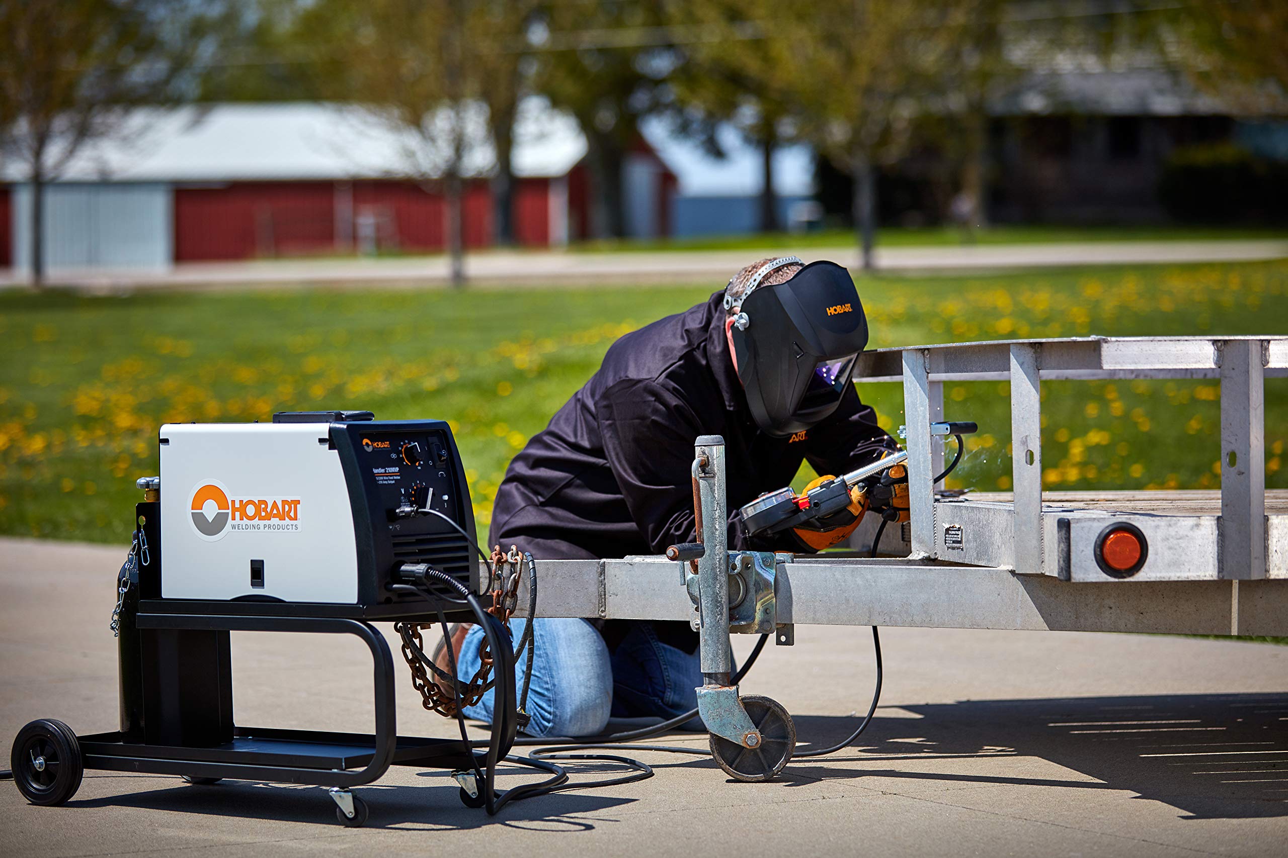 Hobart Handler 210 MVP MIG Welder + Spool Gun Kit - Versatile Welding Bundle for Precision Welding