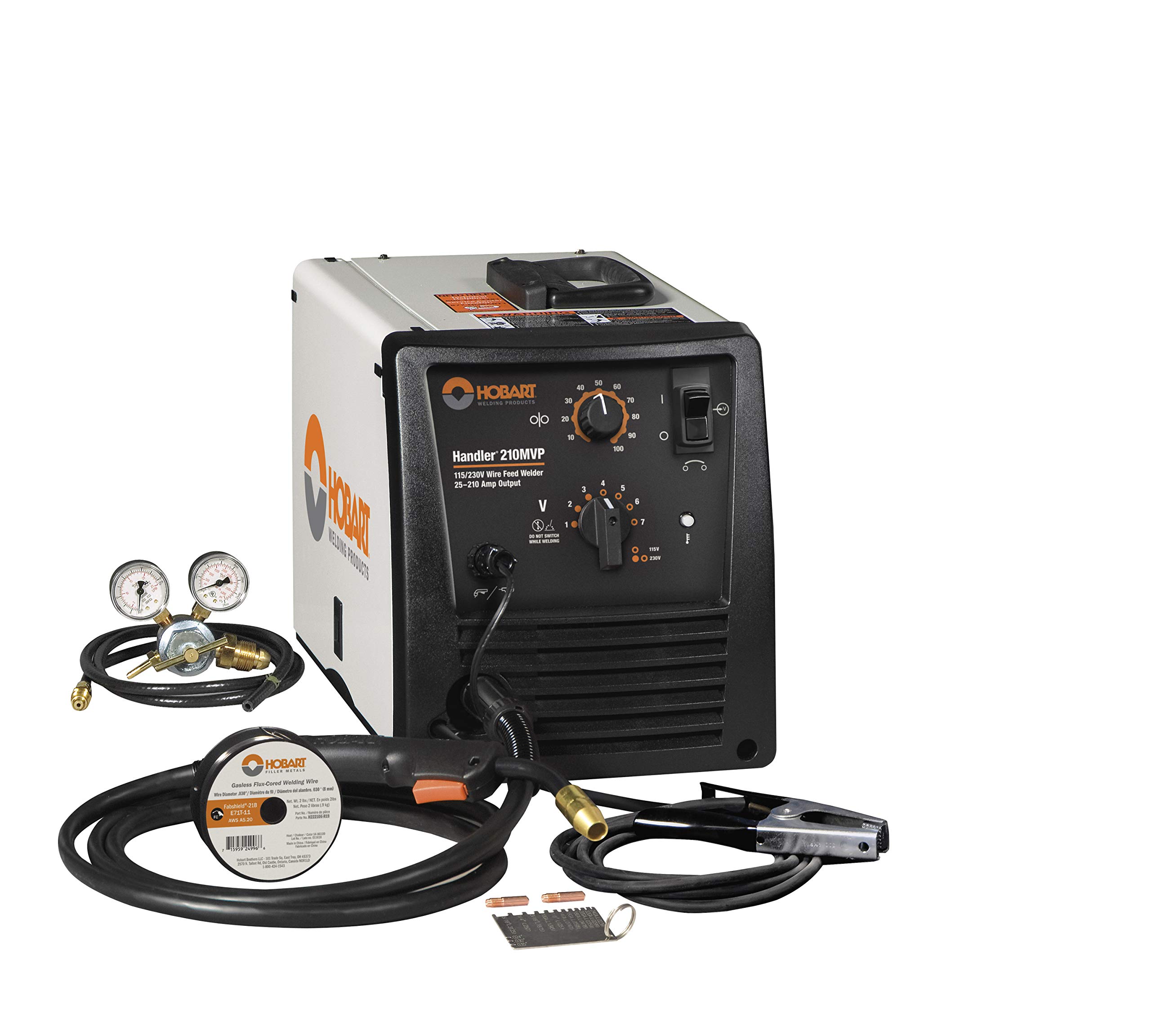 Hobart Handler 210 MVP MIG Welder + Spool Gun Kit - Versatile Welding Bundle for Precision Welding