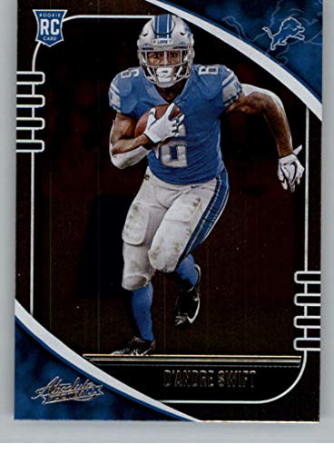 2020 Panini Absolute Football #124 D'Andre Swift Detroit Lions RC Rookie Card Official NFL Trading Card From Panini America