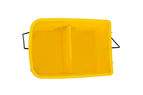 Mop Bucket with Side Press Wringer, 5.28 Gallon Mop Bucket with Wringer Combo Commercial Home Cleaning Cart