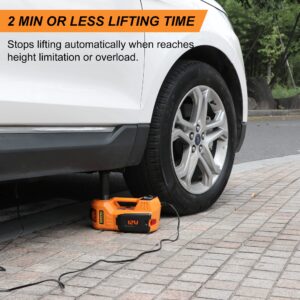 BEETRO Electric Car Jack Kit 5 Ton 12V with Electric Wrench and Tire Inflator Pump for SUV MPV Sedan Change Tires Garage Repair