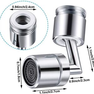 Universal Splash Filter Faucet, 720° Big Angle Swivel Sprayer Head Leakproof Double O-Ring Design with 4-Layer Net Filter