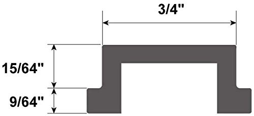 POWERTEC 71568 Aluminum Miter T-Track with Miter T-Bar, 32-Inch