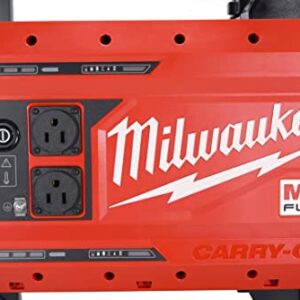 Milwaukee MXF002-2XC Portable 3600W/1800W Push Start Battery Powered Generator with 2 Batteries