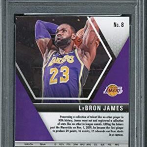 LeBron James 2019 Panini Mosaic Basketball Card #8 Graded PSA 10 GEM MINT