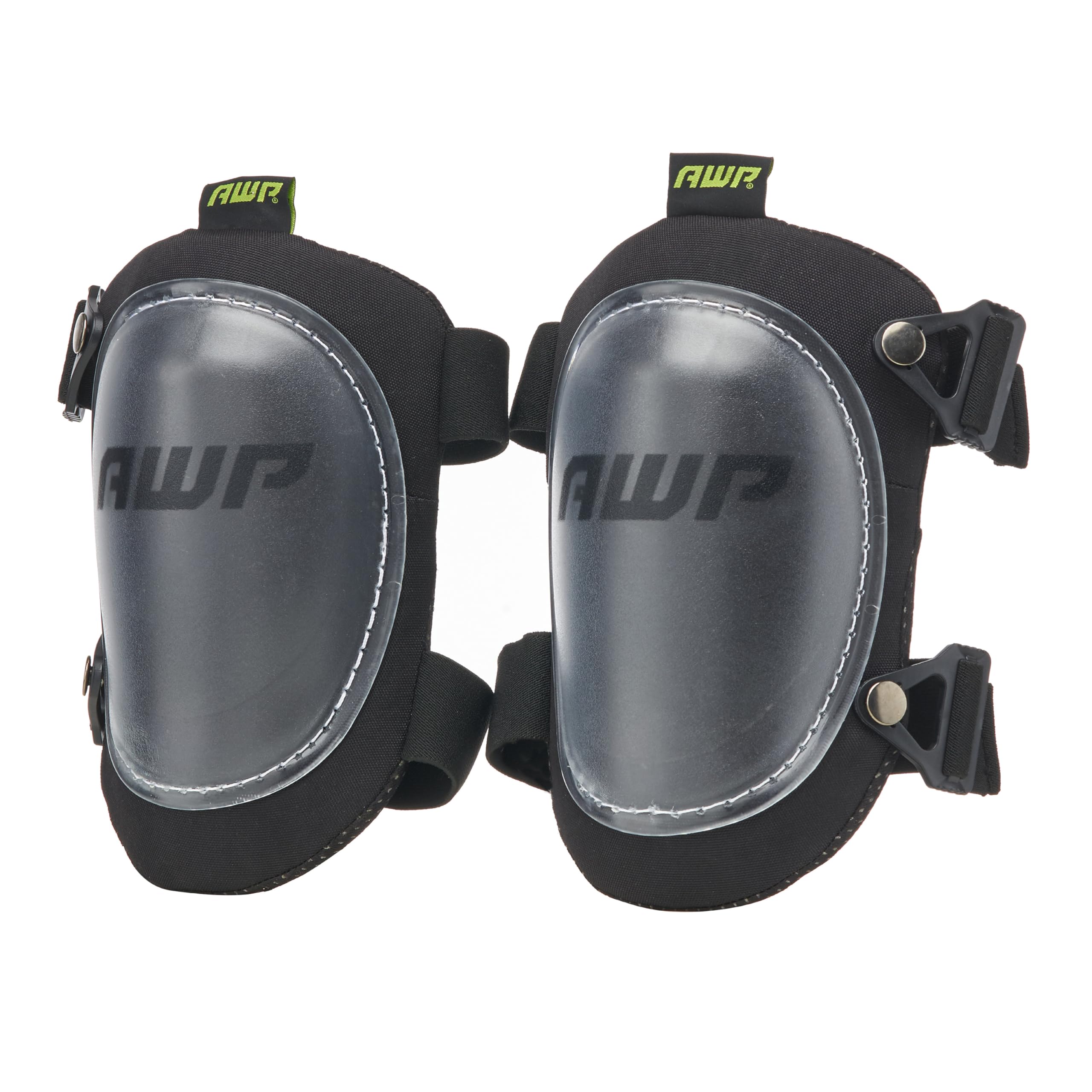 AWP Hard Shell Construction Knee Pads | All-Day Comfort Knee Pads with Molded Cap Design for Swiveling | One Size