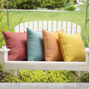 MIULEE Pack of 4 18x18 Outdoor Pillow Inserts, Water-Resistant Throw Pillow Inserts Decorative Premium Square Pillow Stuffer Sham for Porch Swing Couch Sofa Cushion Patio Furniture