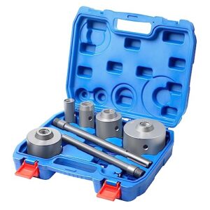 rviqi 9pcs concrete hole saw set,tungsten steel sds plus shank masonry wall hole opening drill bits for brick, concrete, cement stone