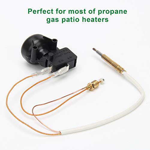 Coolrunner Gas Patio Heater Repair Replacement Parts Outdoor Heaters Safety Kits Thermocouple (M8 x1) and FD4 Dump Switch for Propane Gas Patio Heater